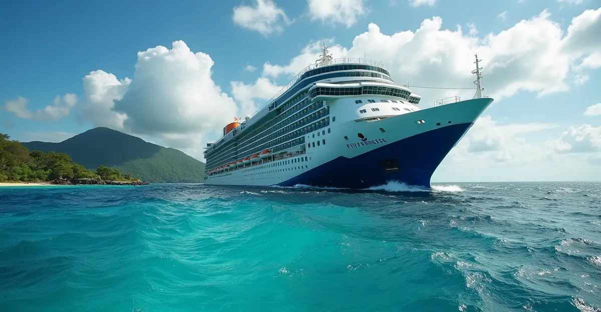 Cruiseschip Fiji Princess Gestrand bij Cast Away Eiland | ongeluk ...