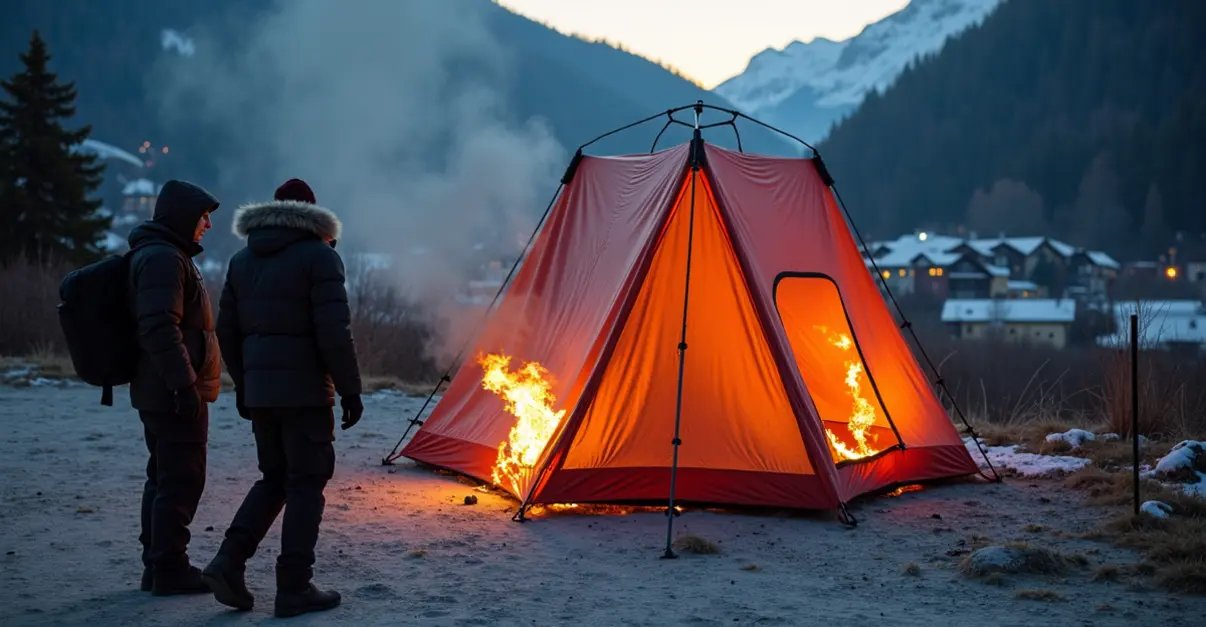 Memorial Tent Fire at Crans-Montana Tragedy Site | accident | informed ...